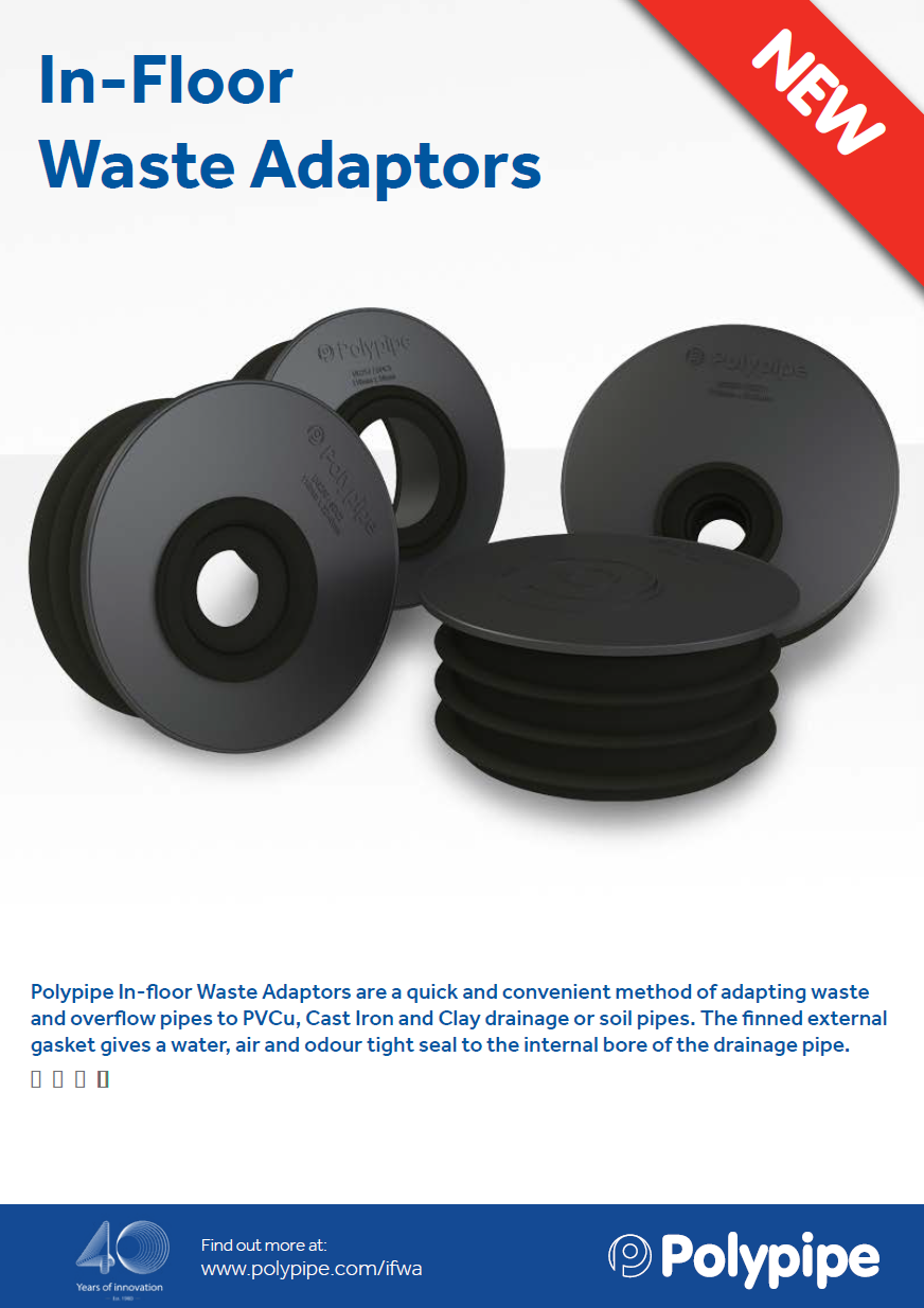 [FLYER] In Floor Waste Adaptors | Polypipe