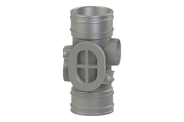 137.3G - Terrain Solvent Soil 82mm Access Grey | Polypipe