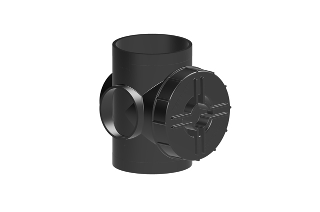 938.160.90B - Terrain FUZE HDPE 160mmx160mm 90° Access Pipe With Screw ...