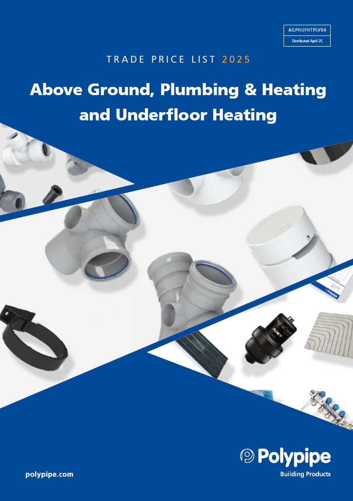 [APRIL 25] Above Ground, Plumbing and UFH Trade Price List | Polypipe