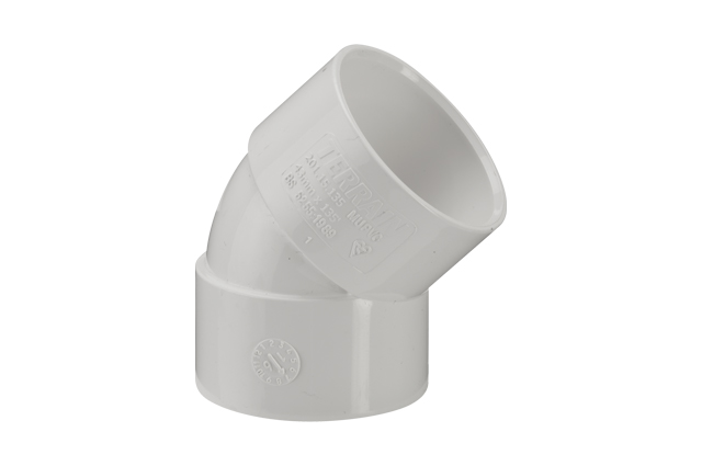 201.125.135W - Terrain MuPVC Waste 32mm Bend White | Polypipe