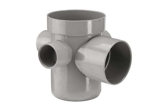 281.43G - Terrain MuPVC Waste 110mmx82mm Gully Grey | Polypipe