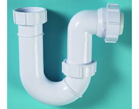 431.125 - Terrain Traps 32mm Tubular Swivel P Trap White | Polypipe