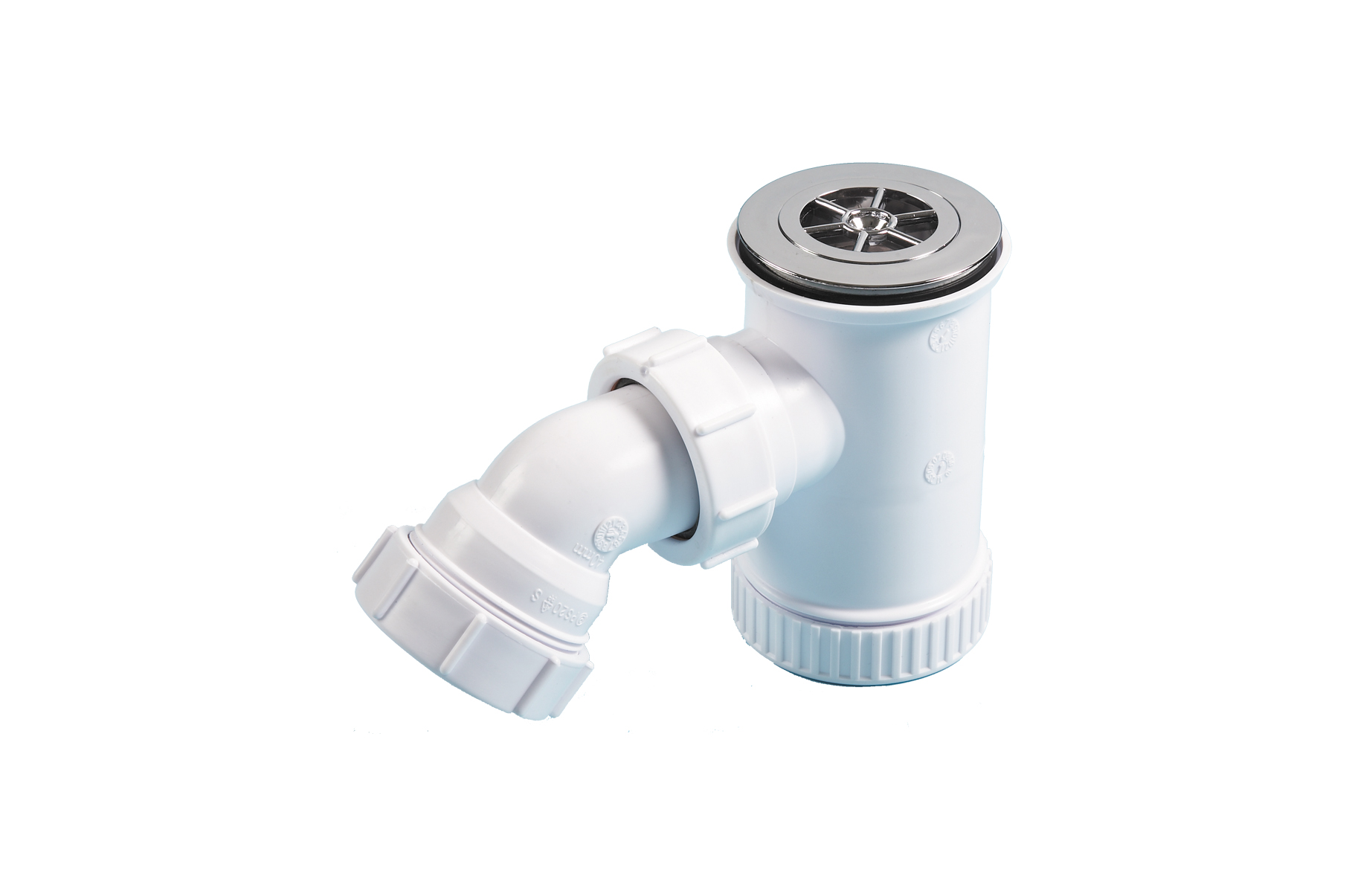 484.15 - Terrain Traps 40mm Shower Trap With 45° Asjustable Bend White ...