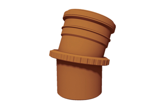 4DV40 - Terrain Underground 110mm Variable Bend Terracotta | Polypipe