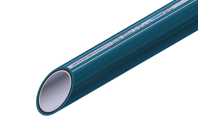 720P.412.2B - Terrain Q 110mm 4 Way Boss Pipe Spigot | Polypipe