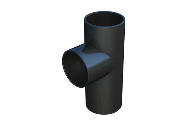 904.40.90B - Terrain FUZE HDPE 40mm 90° Equal Branch Black | Polypipe