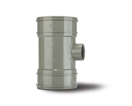 BP422SG - Single Boss Pipe 4in/110mm. Double Socket 40mm. | Polypipe