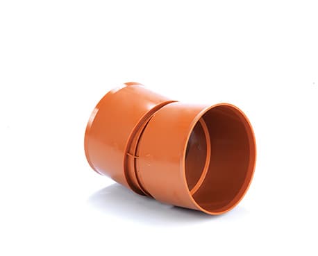 PS1009 - Polysewer 225mm x 15° Bend Double Socket