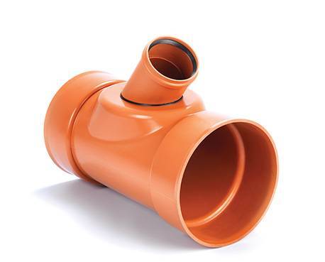 PS1031RS - Polysewer 225mm x 45° Unequal Junction to 160mm Triple ...