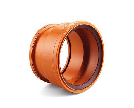 PS6105 - Polysewer 150mm Ultrarib Adaptor Double Socket