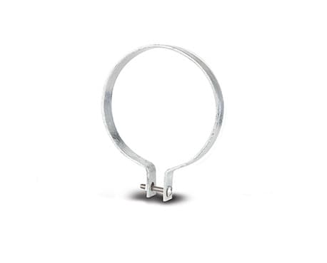 SM42 - Pipe Clips (Metal) 4in/110mm. Pipe (Galv.) inc. nut and bolt ...