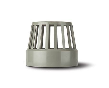 SV42SG - Vent Terminal 4in/110mm. PVC. | Polypipe
