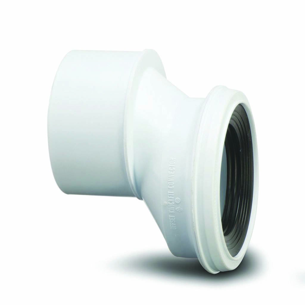 SWC52 - Pancon Offset (40mm) 4in/110mm. Polypropylene. | Polypipe