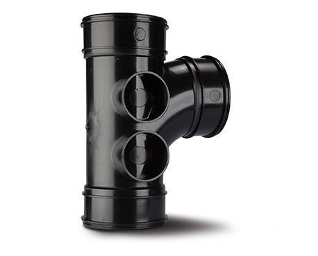 SWT26B - Single Branch 4in/110mm. 92½° (4 Boss). (Triple Socket ...