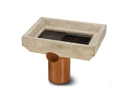 UG428AST - Underground Drainage 110mm Rectangular Hopper With Anti ...