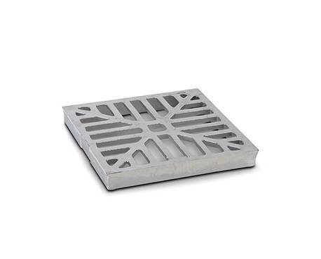 UG443 - Underground Drainage 110mm Bottle Gully Square Aluminium Grid ...