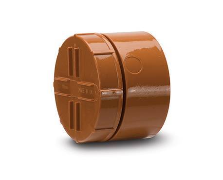 USA63 - Underground Drainage 110mm Screwed Access Plug & Cap Socket ...
