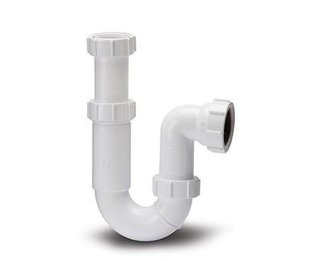 WT63 - Tubular Swivel Trap ‘P’ (Adjustable Telescopic) 40mm. 75mm Seal ...