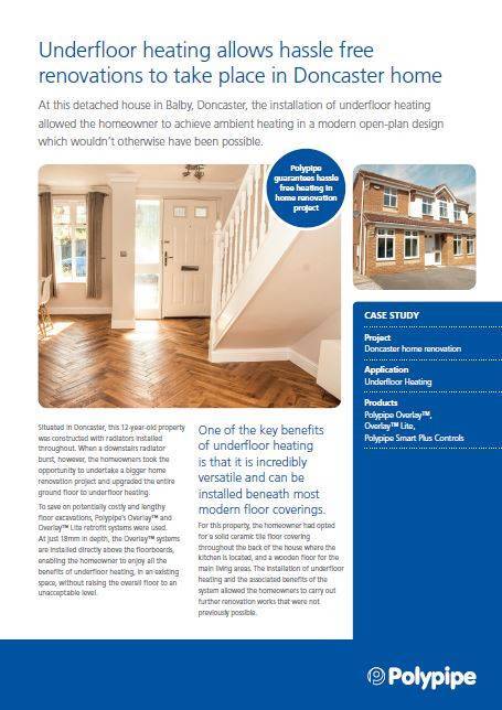 [CASE STUDY] UFH - Doncaster Home Renovation | Polypipe
