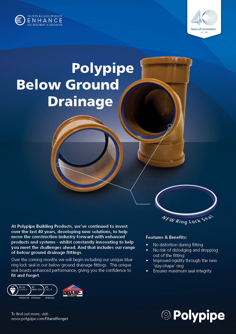 Below Ground Drainage - Introducing the Blue Seal | Polypipe