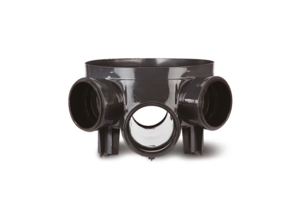 UG437A - 320mm Chamber Base with 100mm Ridgidrain Main Channel | Polypipe