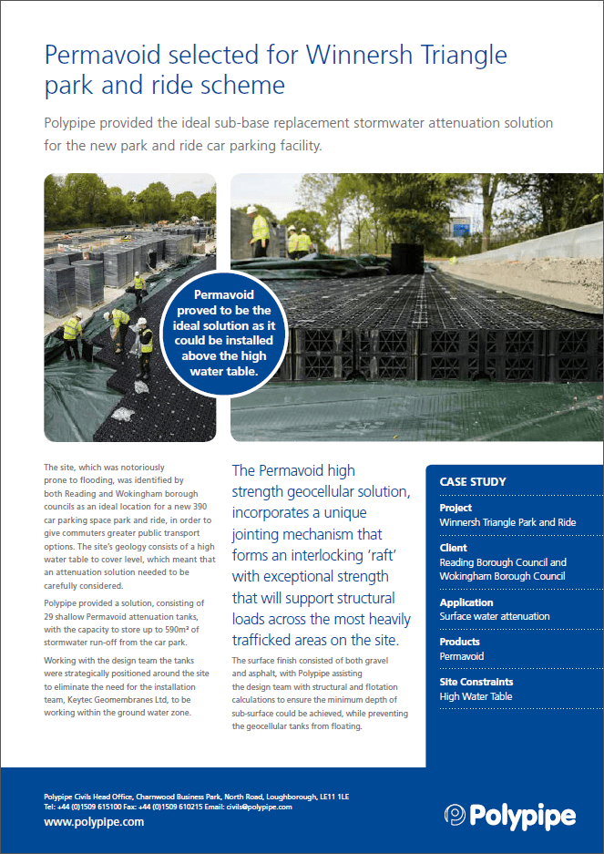 Winnersh Triangle Park & Ride | Polypipe